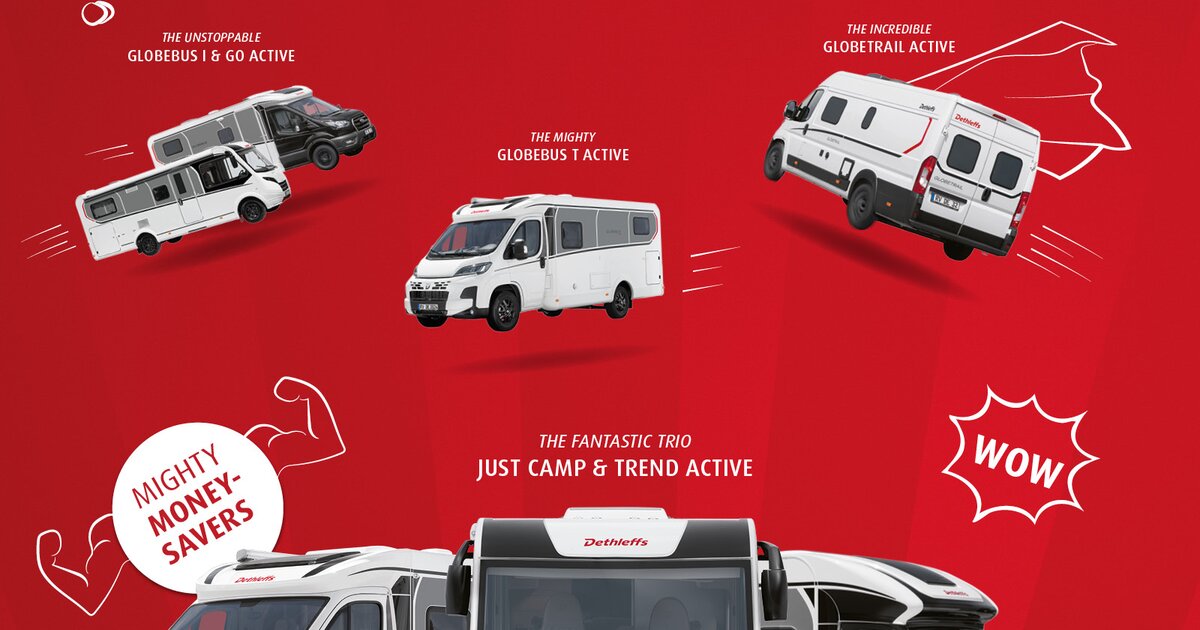 Dethleffs Active motorhomes & camper vans with equipment advantages